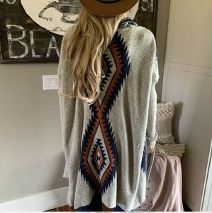 Shop_Fig | Sweaters | New Native Tribal Print Boho Western Cardigan ...